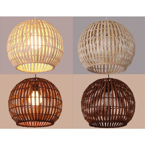 Japanese Style Creative Art Bamboo Rattan Chandelier - NaturalGoodz